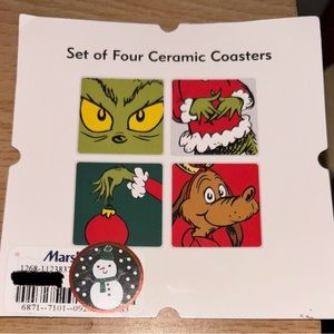 The Grinch | Holiday | Dr Seuss The Grinch Ceramic Coasters | Poshmark